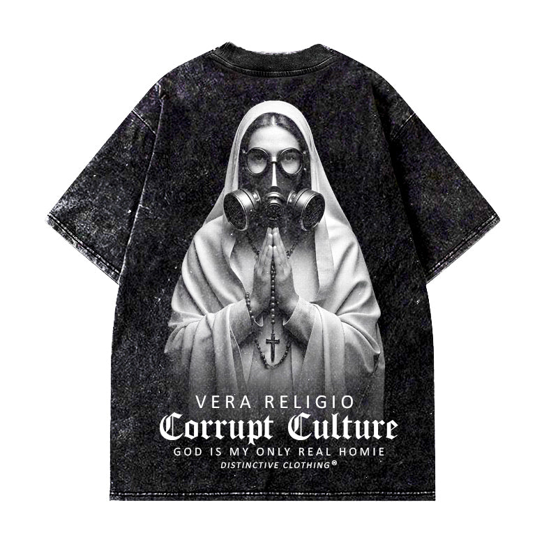 TRUE RELIGION CORRUPT CULTURE - OVERSIZE VINTAGE ACID WASH ...